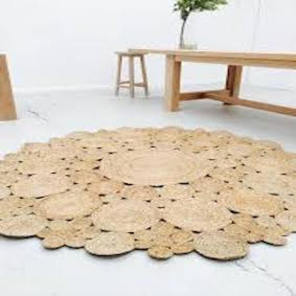 Daisy round jute rug - Frank and Joy