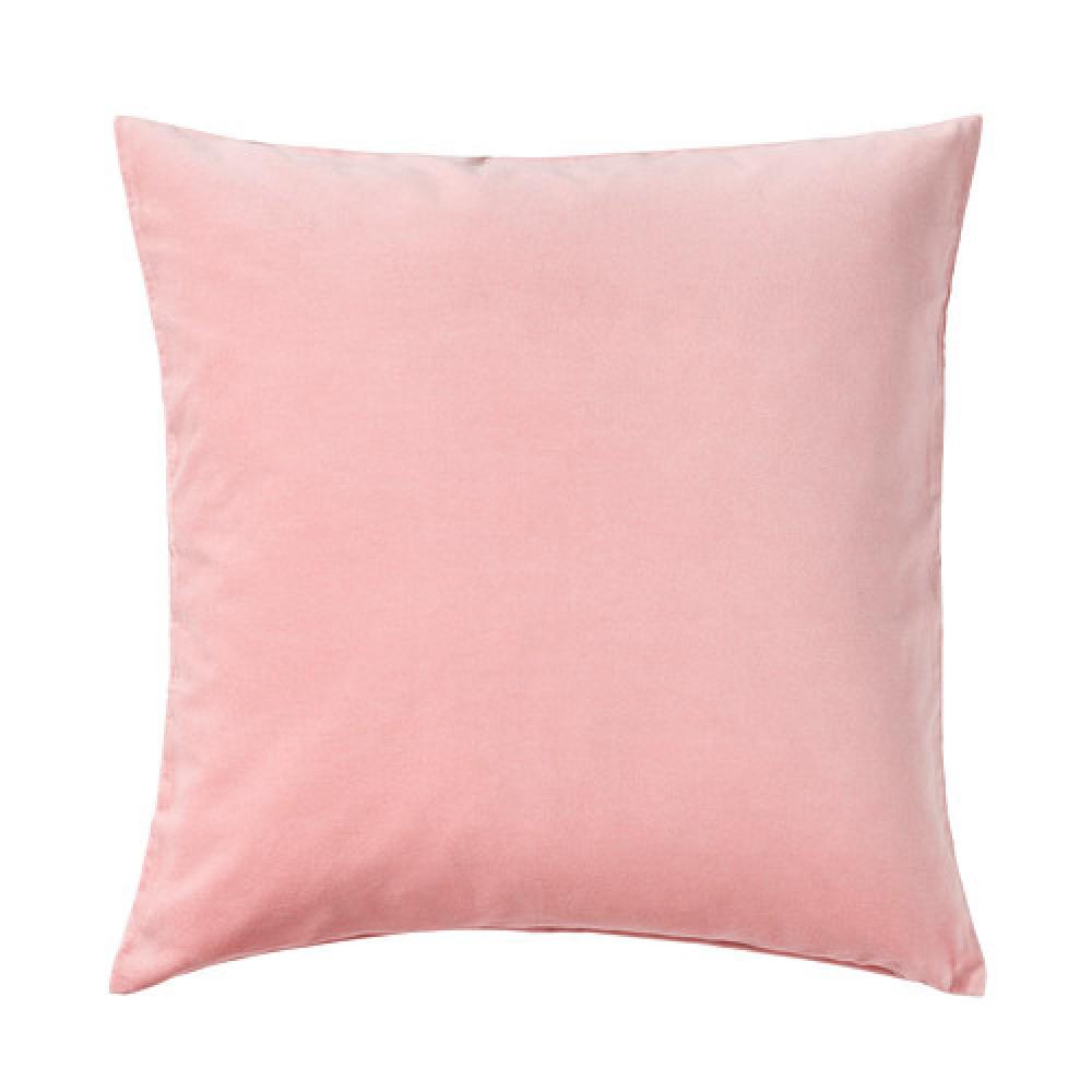 Pink blush velvet cushion - Frank and Joy