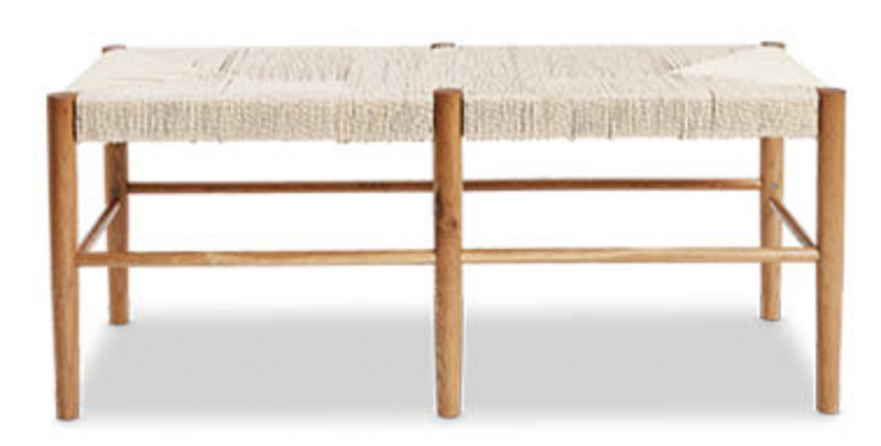Britte woven bench seat - Frank and Joy