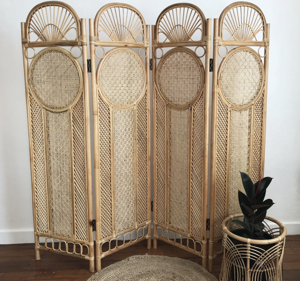 Rattan deco screen - Frank and Joy