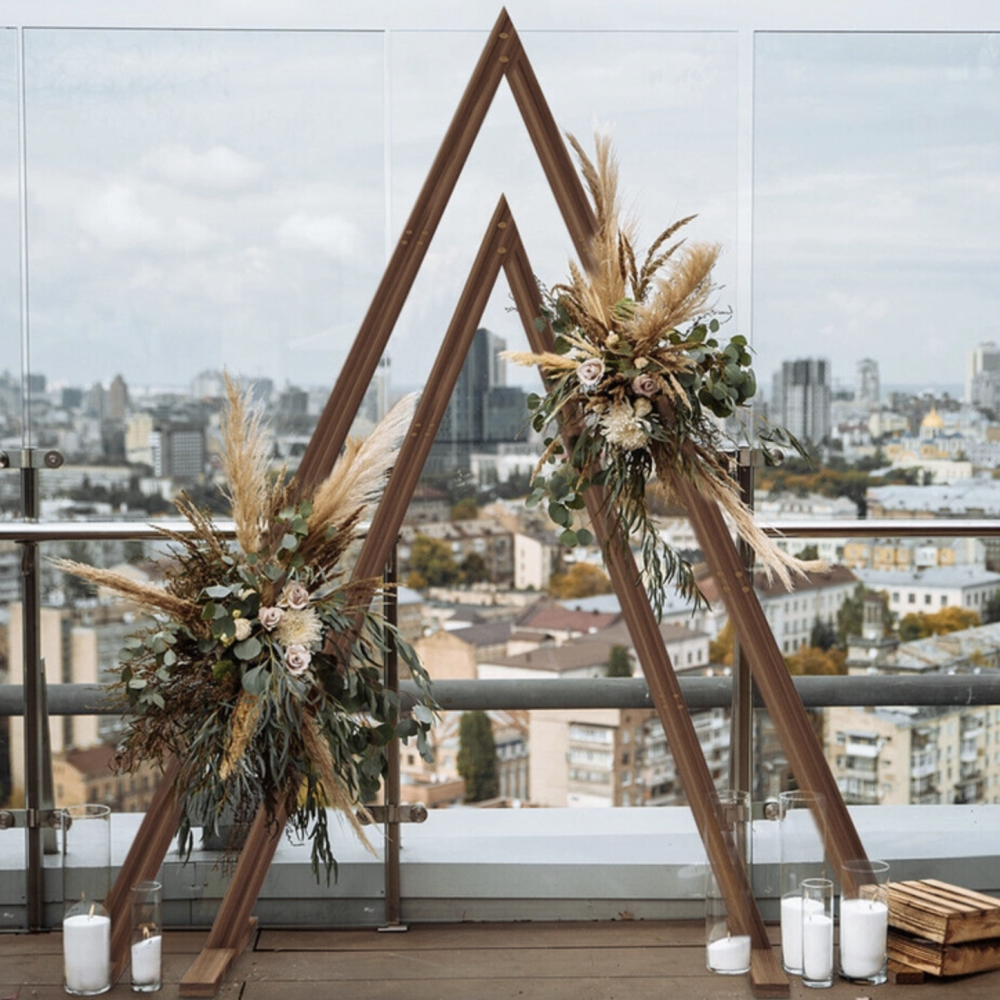 Double triangle timber arbour - Frank and Joy