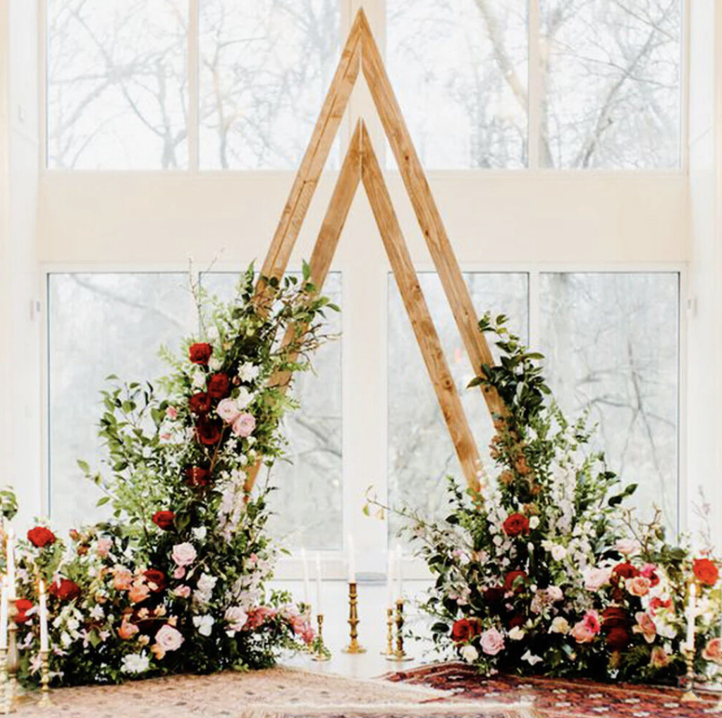 Double triangle timber arbour - Frank and Joy